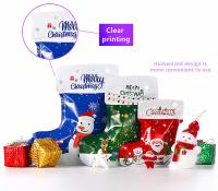 China New Year Christmas Aluminum Foil Packaging Bag Santa Claus Elk Party Snack Storage for sale