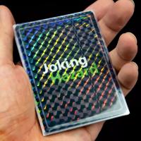 China Board Game PP Soft Plastic Card Sleeves Rainbow Transparent Laser Clear Matte for sale