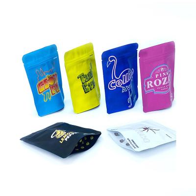China 3.5 Gram Zip Lock Cookie And Food Storage Bag Stand Up Aluminum Mylar for sale