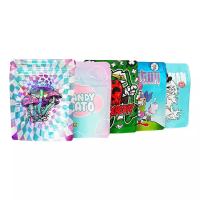 China Child Proof Resistant Smell Proof Mylar Zip Lock Bags 3.5g 7g 14g 28g for sale