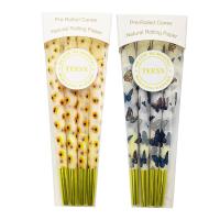 China Slow Burning Rice Rolling Papers King Size Sunflower / Butterfly Pattern for sale