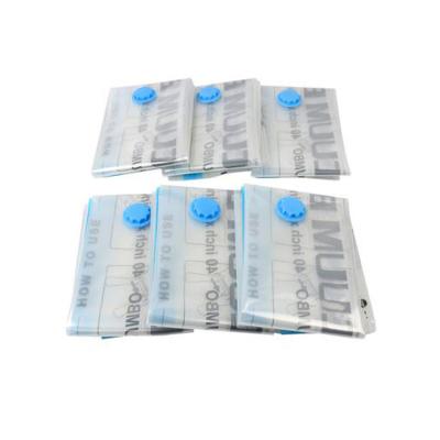 China Clothes Plastic Transparent k Vacuum Seal Compression Storage Bag with Pump for sale
