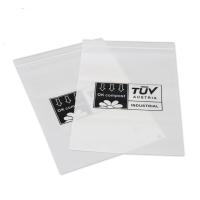 China Clear Frosted Compostable Plastic Zipper Bag Clothes Transparent Packaging for sale