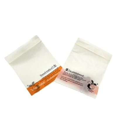 China Transparent Compostable Resealable 100% Biodegradable Zip Bags For Clothing Food for sale