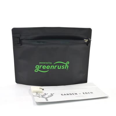 China Polyethylene Aluminum Mylar Exit Plastic Zipper Packaging Pouch Child Resistant for sale