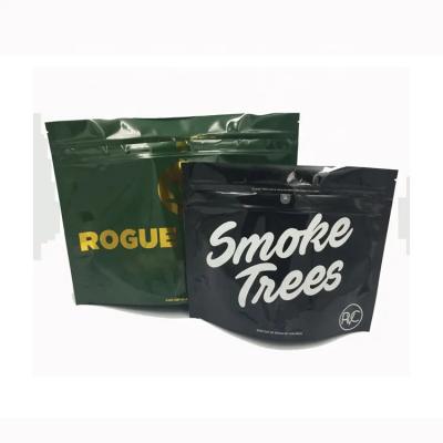 China Aluminium Foil Exit Packaging Stand Up Pouch Child Resistant Mylar With Zipper for sale