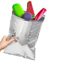 China Disposable Metallic Aluminium Foil Hot Cold Thermal Insulated Bubble Cooler Mailers Envelope for sale