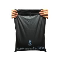 China Black Cornstarch 100 Compostable Mailer , 10 * 13 Inch Biodegradable Postage Bags for sale