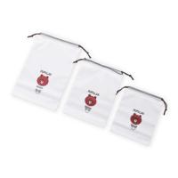 China PE Waterproof 160mic 16*20cm Drawstring Plastic Bag For Cosmetics / Traveling for sale