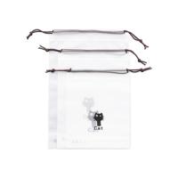 China PE Waterproof 160mic 16*20cm Drawstring Plastic Bag For Cosmetics / Traveling for sale