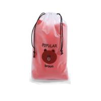China Degradable Drawstring Plastic Bag PE Beam Pocket Reusable For Clothes for sale