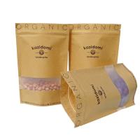 China Stand Up 3.5*5.5 Inches k Paper Bag Food Storage With Window for sale