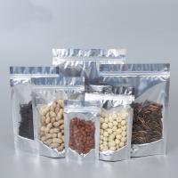 China 76mm Core Stand Up Aluminium Foil Plastic Bag , Metalized Aluminum Zipper Pouch for sale