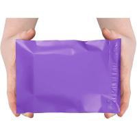China Low MOQ Purple 10x13 LDPE Poly Packaging Bag For Shipping Tear Proof for sale