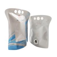 China Wine Bottle 80-180mic 1.5L Stand Up Pouch With Spout With Handle for sale