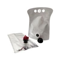 China Wine Bottle 80-180mic 1.5L Stand Up Pouch With Spout With Handle for sale