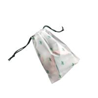 China PE EVA Frosted Poly Drawstring Bags , Waterproof Small Plastic Drawstring Bags for sale