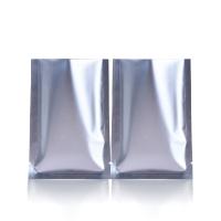 China Resealable Zip Lock Silver Aluminum Foil Bag Biscuit Packaging for sale