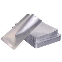 China Resealable Zip Lock Silver Aluminum Foil Bag Biscuit Packaging for sale