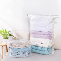 China Flat Plastic Vacuum Storage Bags , 60-120mircon Vacuum Seal Garment Bags for sale