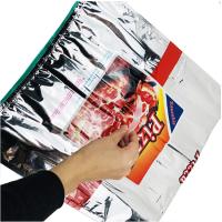 China Picnic 0.05mm Disposable Thermal Bags , PET / VMPET Thermal Insulated Lunch Bag for sale