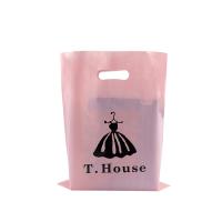 China Clothes Hdpe 12x15 Poly Mailers , 53 - 58 Micron Die Cut Handle Bag for sale
