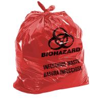 China Red 19*23in Autoclavable Biohazard Trash Bag Biodegradable for sale