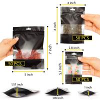 China 1.57x2in Black k Aluminum Foil Bag With Clear Window for sale