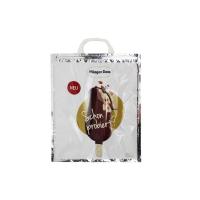 China Disposable 0.1-0.5mm PET / VMPET Hot Cold Food Thermal Insulated Delivery Bags for sale