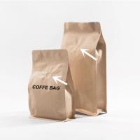 China 16oz 1lb Flat Bottom Coffee Aluminum Foil Bag With One Way Valve for sale