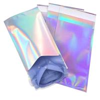 China 50um Poly Metallic Shipping Envelopes , 4.3 by 6.2in Holographic Poly Mailers for sale