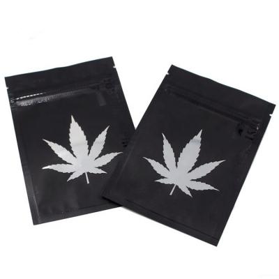 China Resealable Black Mylar k Packaging Bag With Window CMYK / Pantone Printing for sale