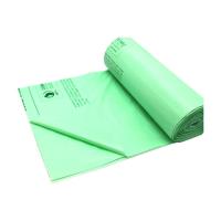 China 11-210mic Green Biodegradable Garbage Bags Compostable For Home Clean for sale