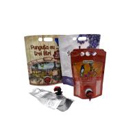China 5L Aluminum Foil Spout Bib Bag In Box For 2 Bottles Wine Dispenser for sale
