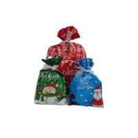 China Large Christmas Wrapping Bag , Ribbon Ties W44cm Aluminium Packaging Pouch for sale