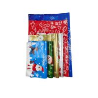 China Large Christmas Wrapping Bag , Ribbon Ties W44cm Aluminium Packaging Pouch for sale