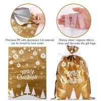 China Holiday 17*11inch Resealable Mylar Aluminum Foil Bag With Ribbon Tie for sale