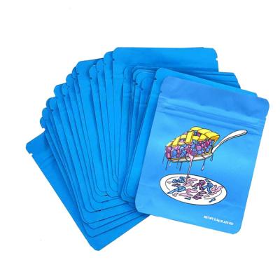 China Laminated Aluminium Zip Lock Pouches , 3.5g Eco Friendly Food Bags for sale