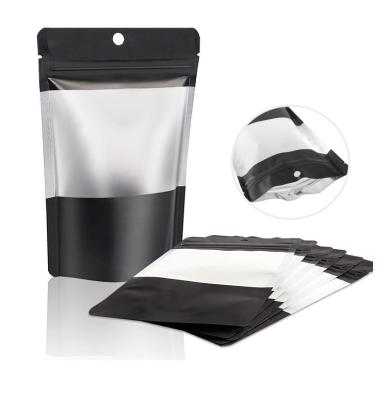 China 5.5*8.5in Smell Proof Mylar k Packaging Bag With Clear Window for sale