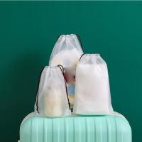 China 15cm*20cm Drawstring Plastic Bag Waterproof 50-200microns Thickness for sale