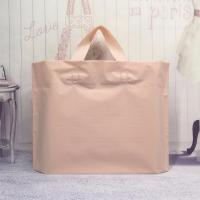 China Shopping 12 By 9 Soft Loop Handle Plastic Bags EVA LDPE Material for sale