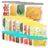 China 13 Gallon Biodegradable Zipper Storage Bags , PEVA Eco Friendly Food Bags for sale