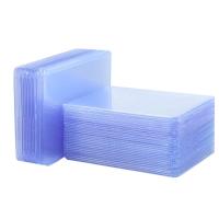 China 35PT PVC Baseball Card Top Loaders , Anti Fading 3x4'' Sports Cards Holder for sale