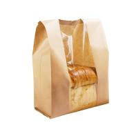 China ASP 4.72*3.54*11.8inches Bakery k Paper Bag With Window for sale