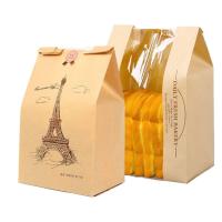 China ASP 4.72*3.54*11.8inches Bakery k Paper Bag With Window for sale