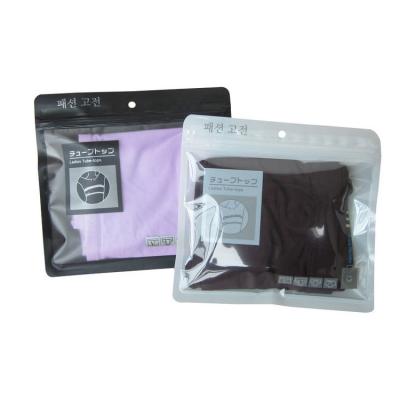 China Waterproof Packing k Bags , 120 Microns OEM Custom Frosted Zipper Bags for sale