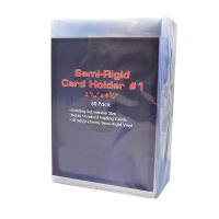 China PVC 4x3in Semi Rigid Pokemon Plastic Sleeves , 50pcs Baseball Card Hard Plastic Protectors for sale