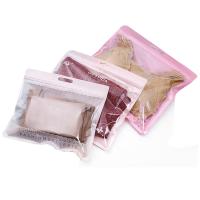 China ASP PE Zipper Storage Bags , 12pcs Frosted T Shirt Packaging Pouch for sale
