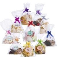 China 25x16cm Party Favor Flat OPP Poly Packaging Bag With Ribbons Bows for sale