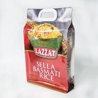 China 1kg 2kg 5kg 10 Kg Poly Bag , Flat Bottom Thailand Basmati Rice Packaging Bag for sale
